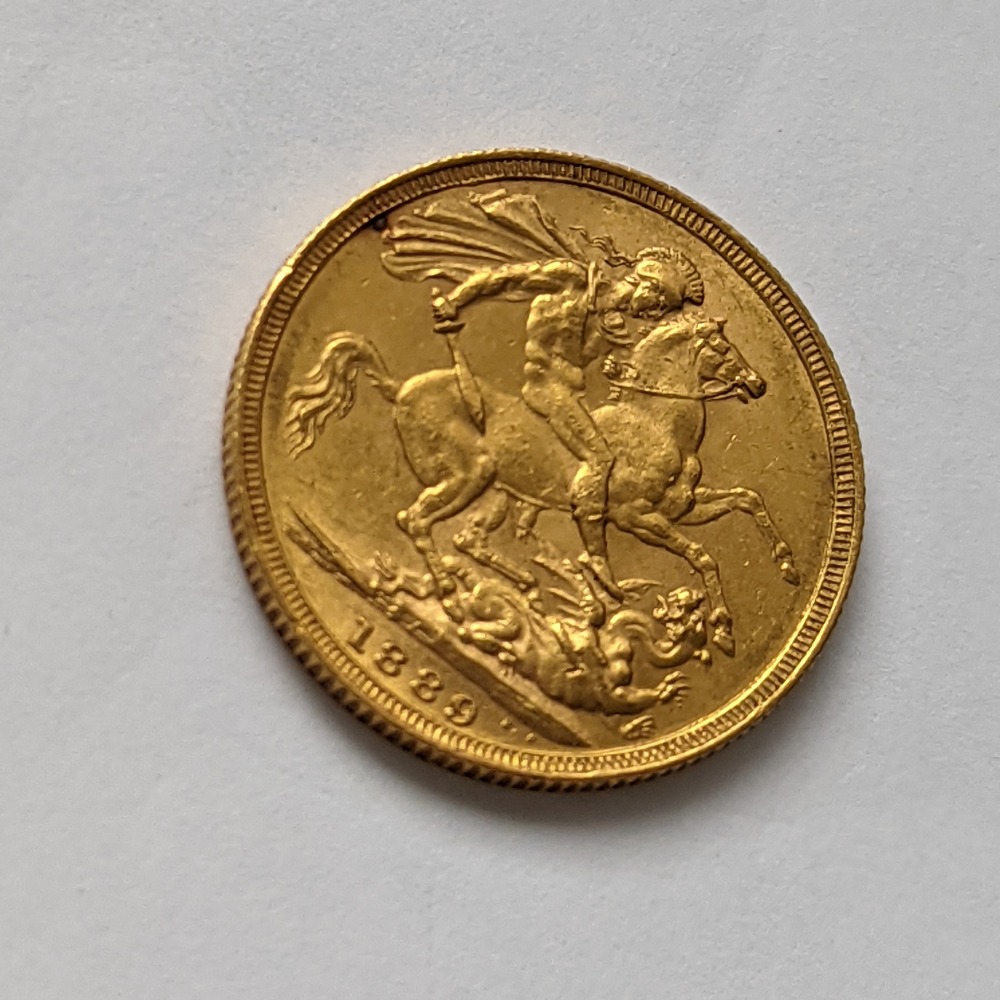Pre-owned 22ct Gold 1889 Victoria Jubilee Head Full Sovereign - Own4Less